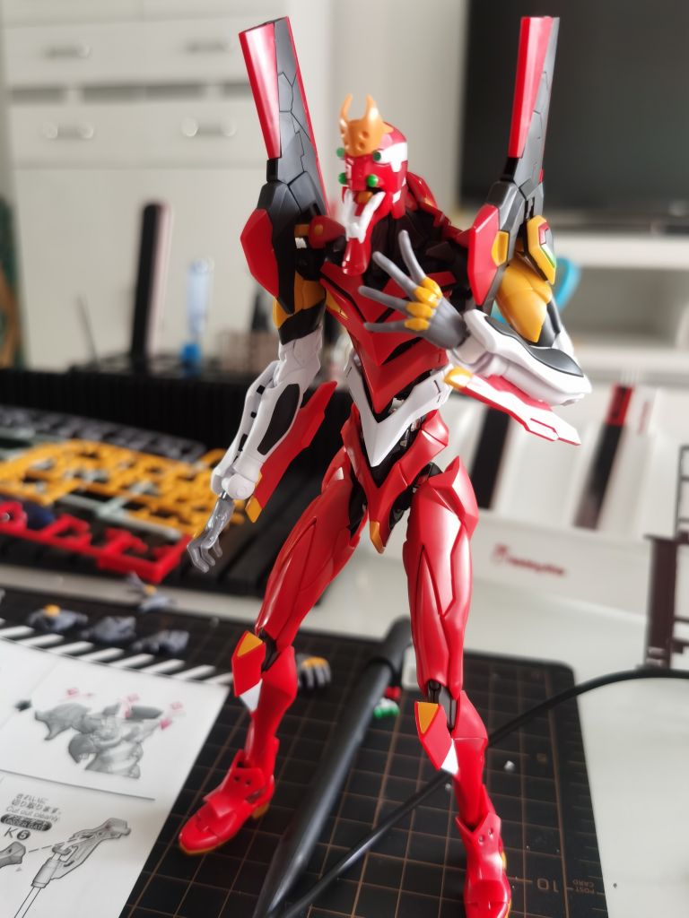 [拼装]RG EVA 二号机 拼完啦交作业 顺带有几个零件不知道是做什么的…… NGA玩家社区