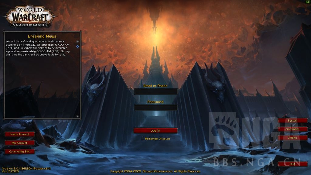 国服9.0登陆界面 NGA玩家社区