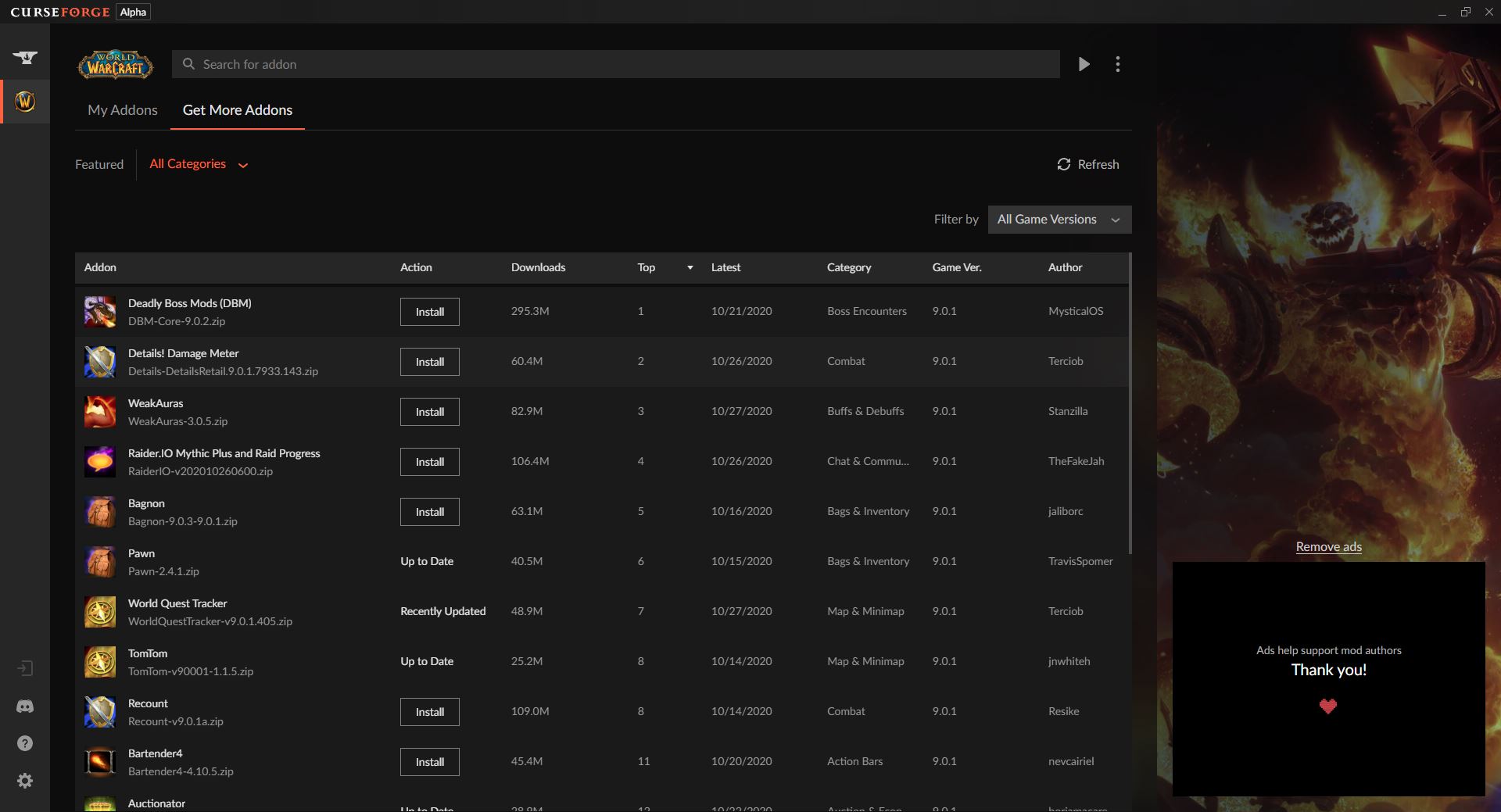 [教程] 新的CurseForge插件平台试用指北！ NGA玩家社区