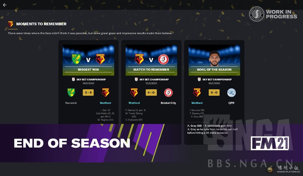 [FM] FM21新特性介绍(汇总)“互动系统”、“赛季尾声”、“招聘”、“比赛日” NGA玩家社区