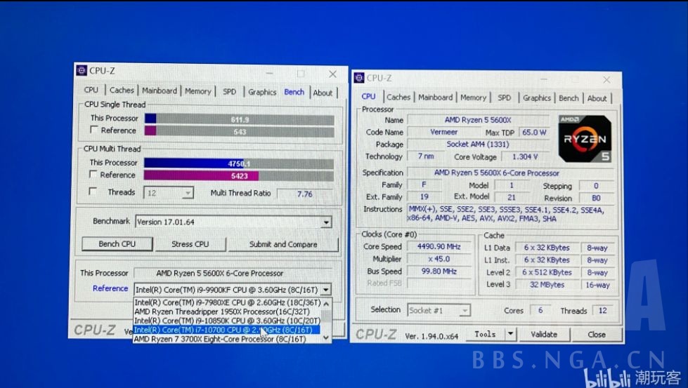 5600X CPUZ潮玩客的 NGA玩家社区