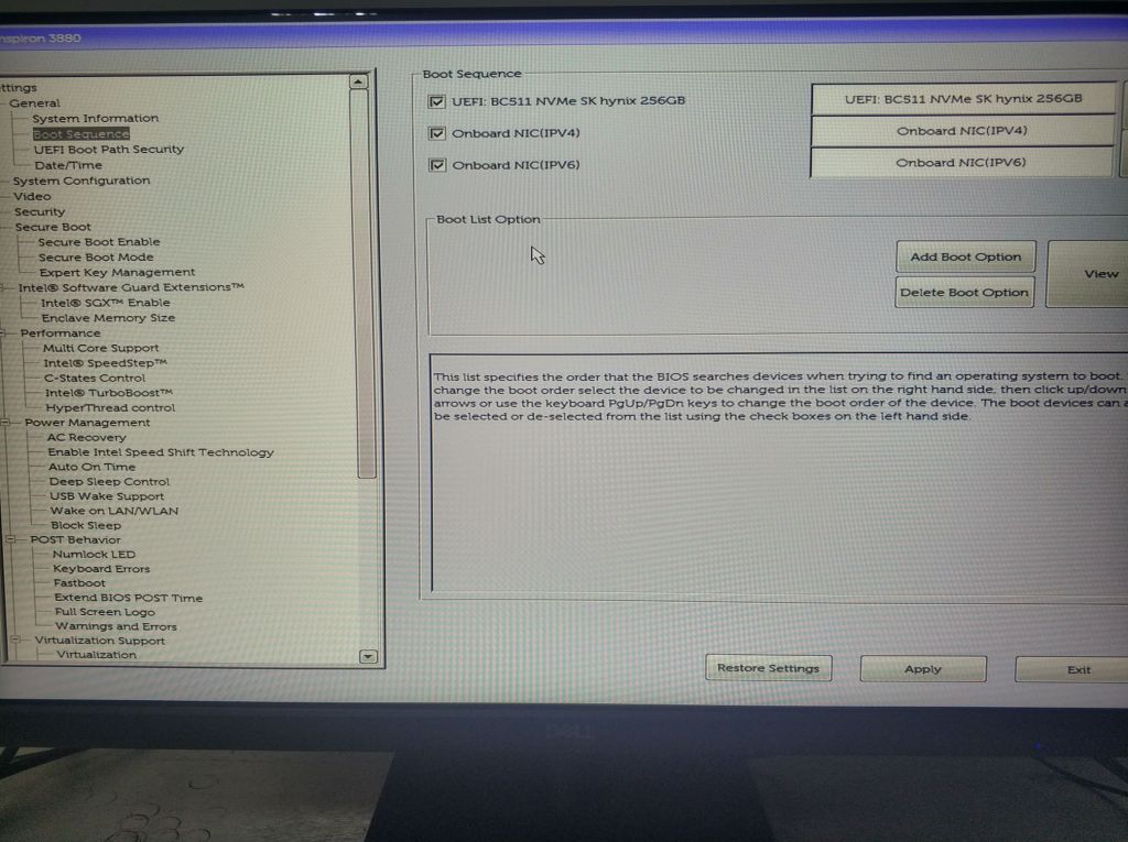 [求助水]dell电脑bios的Boot list Option没有选项怎么办 NGA玩家社区