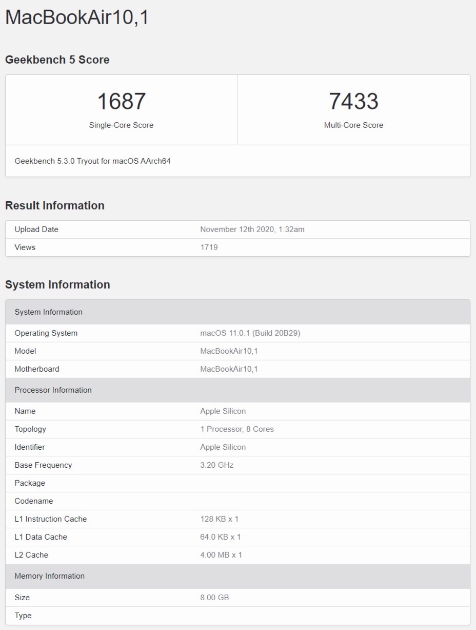 10700K 和 Apple M1 跑分对比 NGA玩家社区
