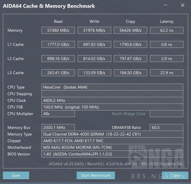 5800x这内存读取这个数据正常吗？ NGA玩家社区