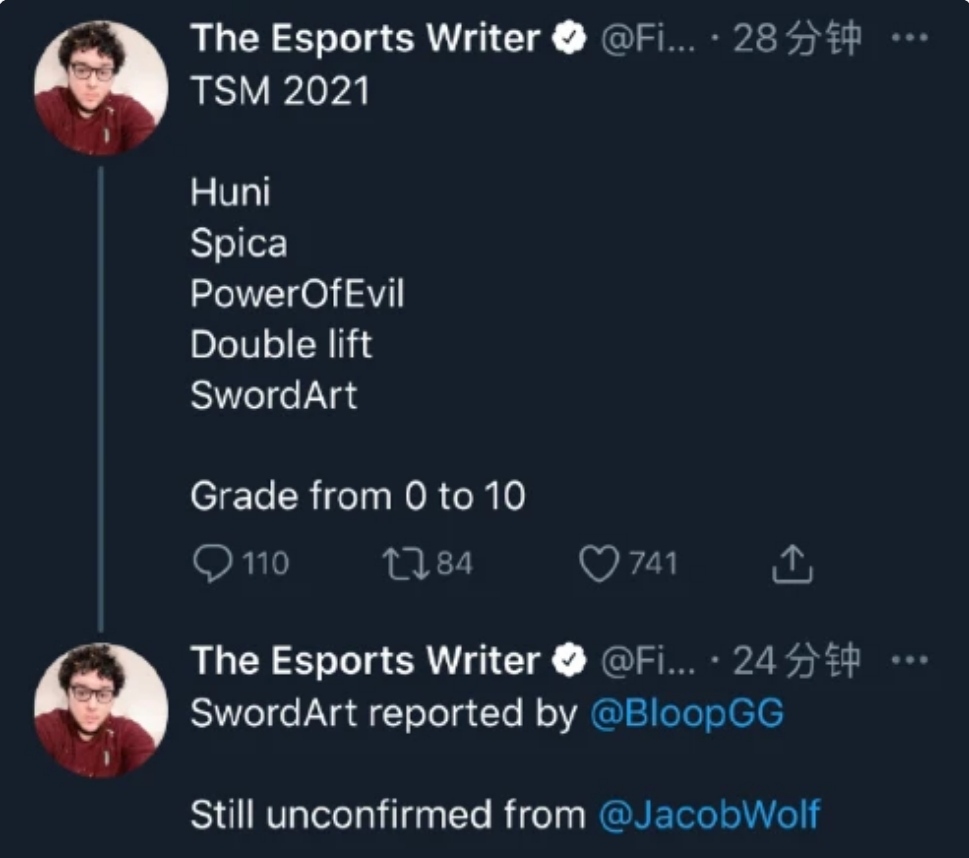 [赛事资讯] 听说蛇蛇去TSM了？ NGA玩家社区