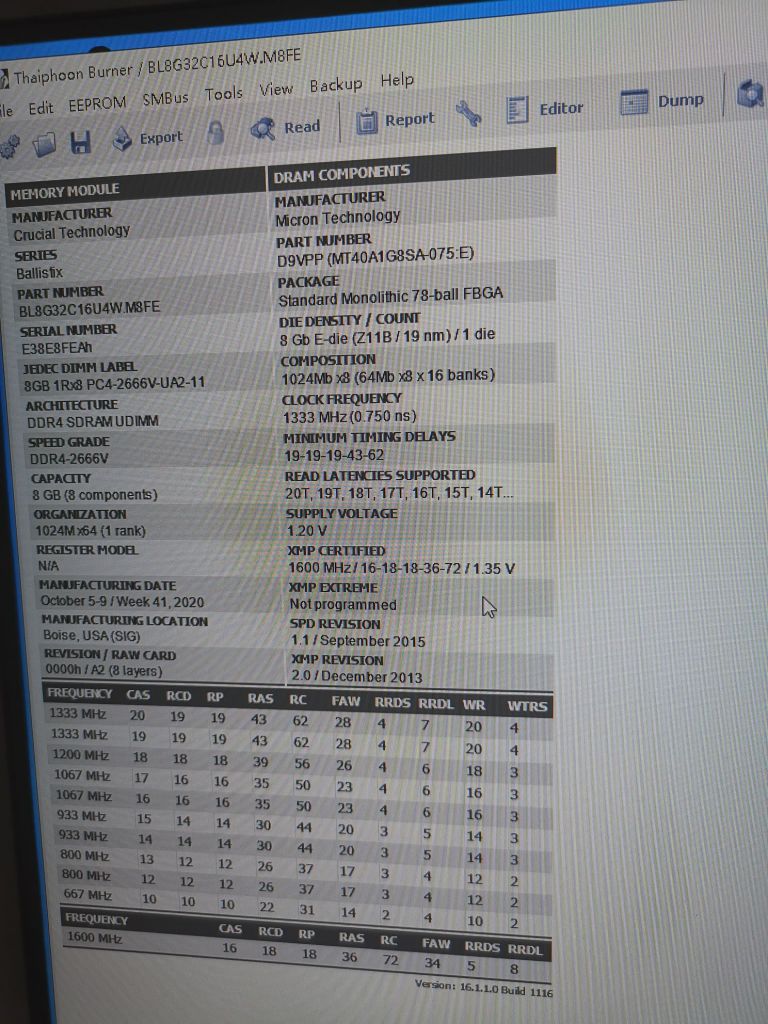 389京东买的英睿达3200白马甲，显示d9vpp，好心塞！ NGA玩家社区