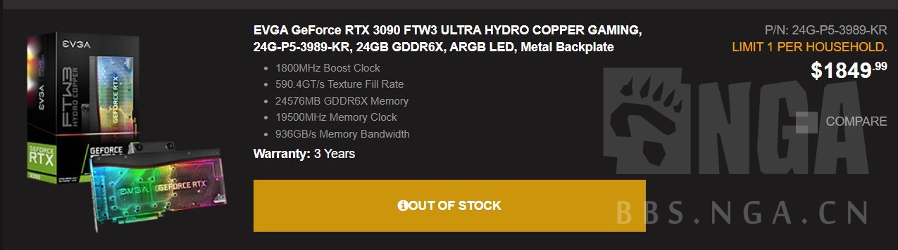 evga 水冷版 3090 NGA玩家社区