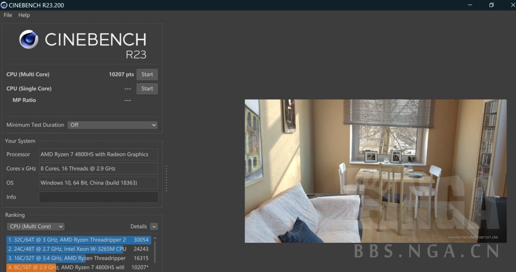 Cinebench R23出了，来晒跑分 NGA玩家社区