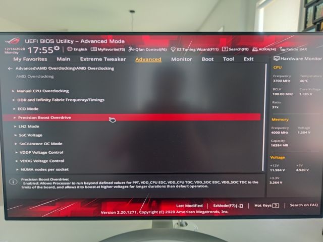 华硕X570 BIOS里有2个地方能开PBO，用哪个？ NGA玩家社区