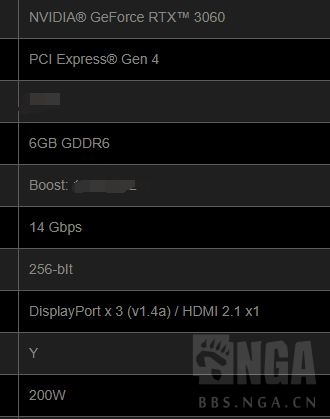 分析下1月将上市的3060 6G和12G两个版本的情况~ NGA玩家社区