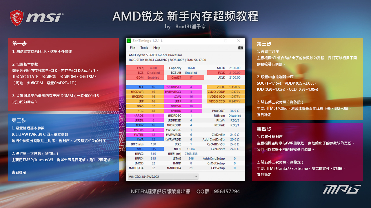 [内存超频]AMD内存超频——简单教程[ZEN3/ZEN2均可食用] NGA玩家社区
