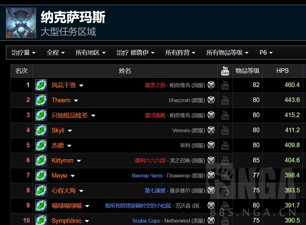 NAXX奶德全流程解说(1.13更新部落深恢复数据录像WCL) NGA玩家社区