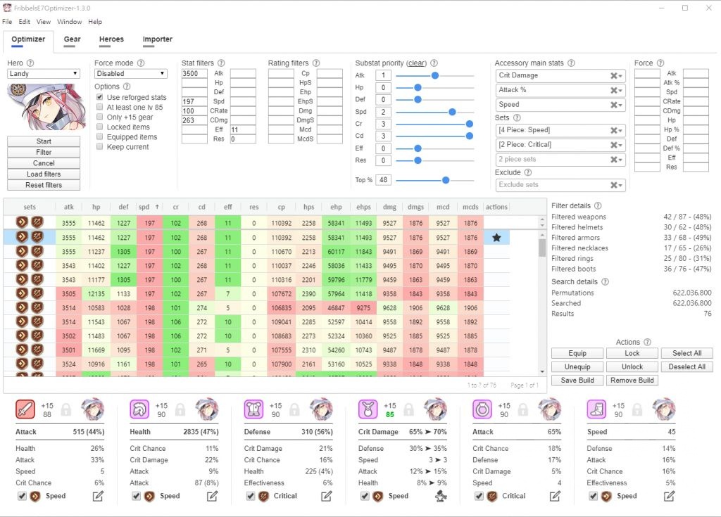 [攻略氵] Fribbels 装备配置最佳化系统 178