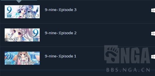 [9-nine氵]听说神作剧情 趁着steam打折入了 NGA玩家社区
