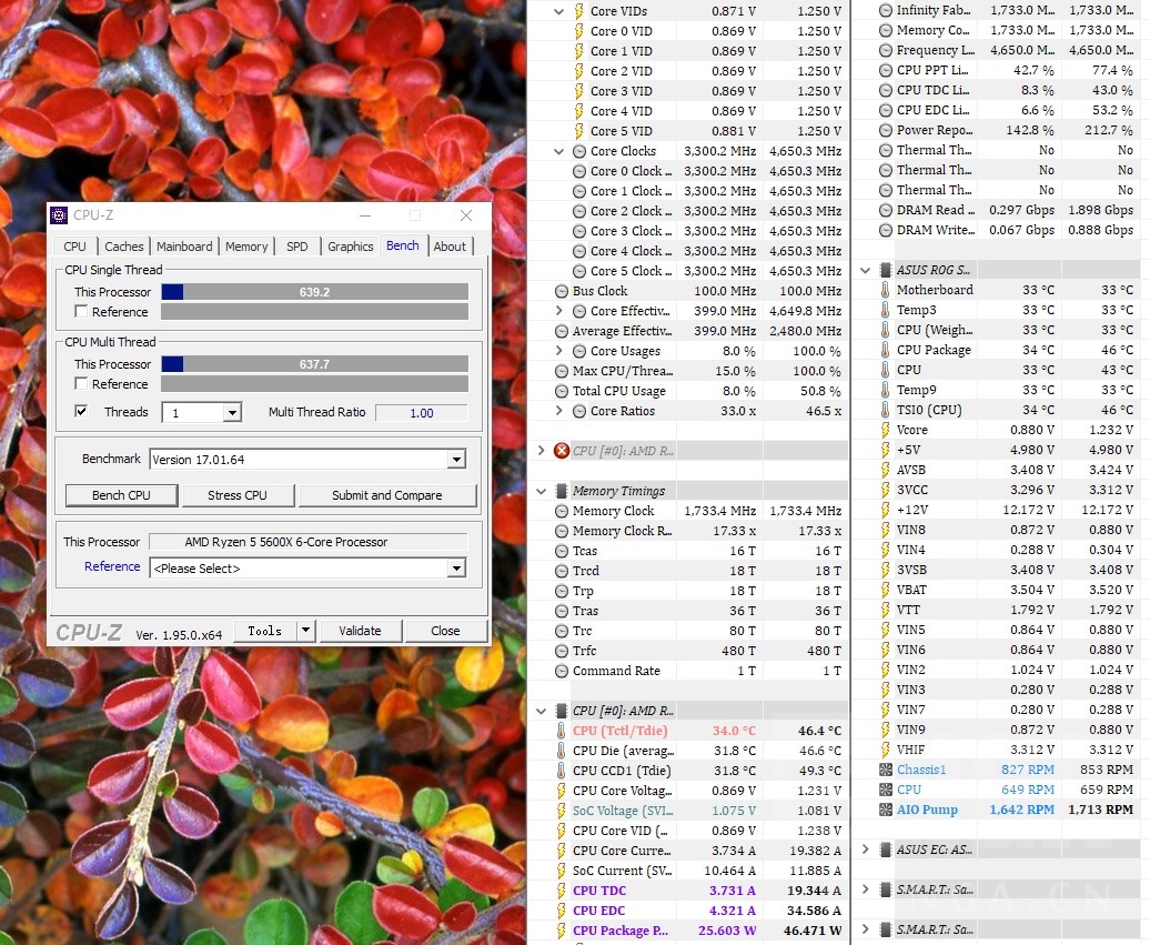 [CPU-5600X] PBO2温度和效能最佳状态的功耗墙分享 178