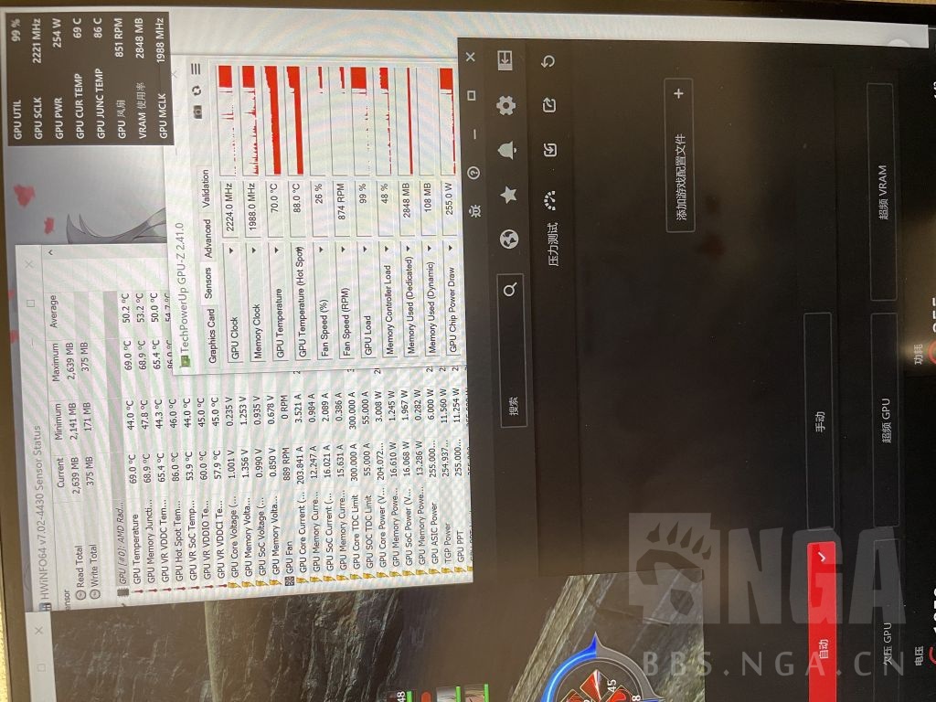 新驱动6900xt和3080同频率、同电压的timespy跑分刚好一样，但功耗差了快一倍 NGA玩家社区
