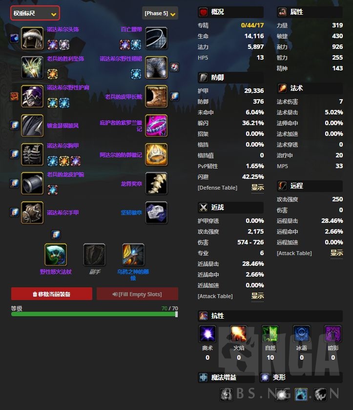 [搬运]P2阶段熊坦在T5本里配装BIS参考 NGA玩家社区