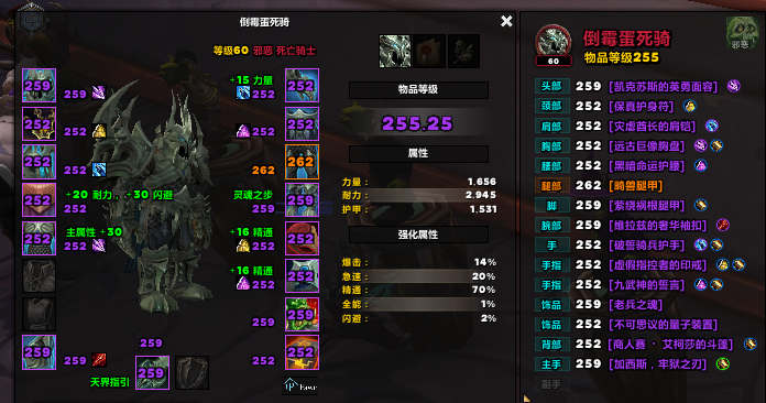 [邪恶DPS][邪恶DPS]请教下关于邪dk当前各个部位的毕业装备 NGA玩家社区