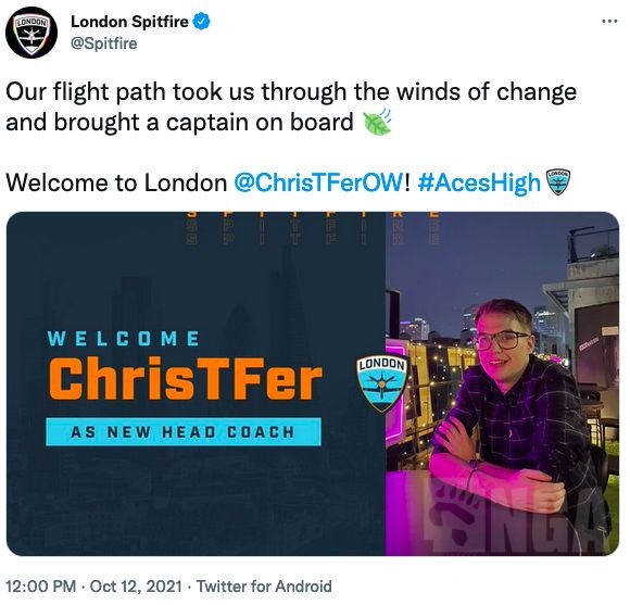 [搬运] [新闻] 伦敦喷火战斗机队签下主教练christfer NGA玩家社区