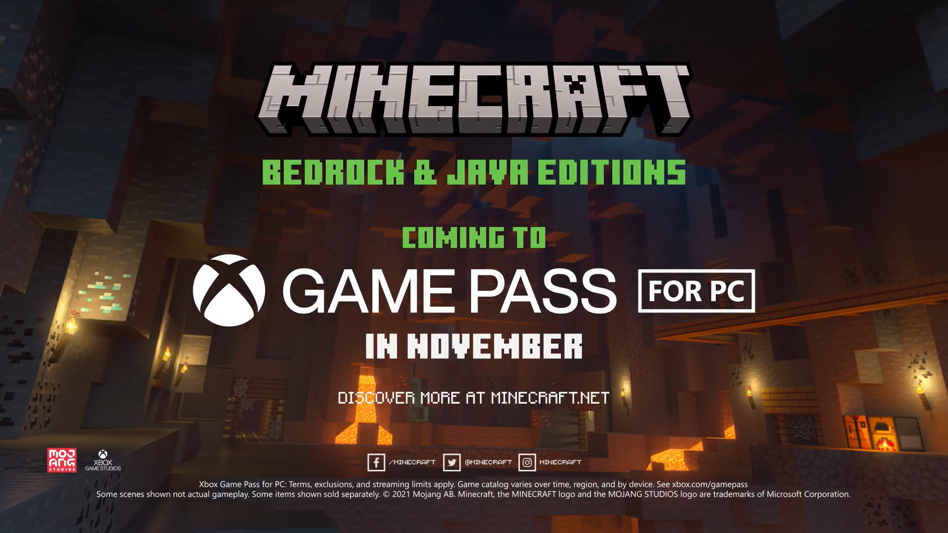 [XGP新闻]Minecraft Java版&基岩版将于11月加入XGP for PC NGA玩家社区