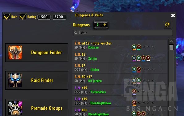 [搬运] 系统自带集合石增强WA LFG Mythic Plus Detail NGA玩家社区