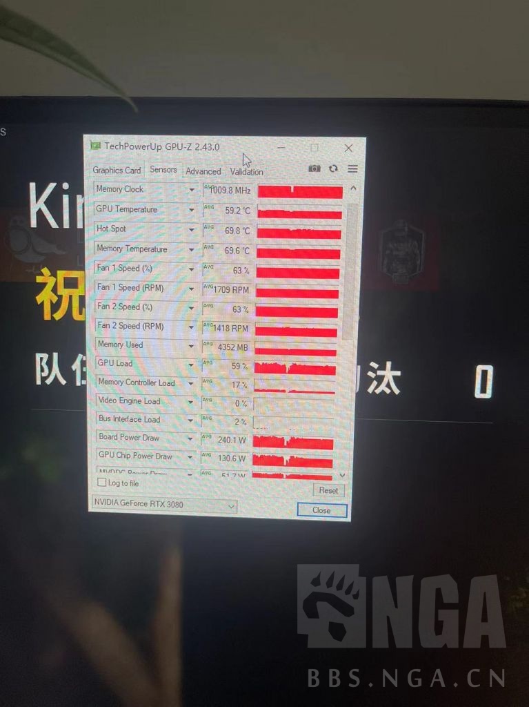 3080玩绝地求生核心温度70 NGA玩家社区