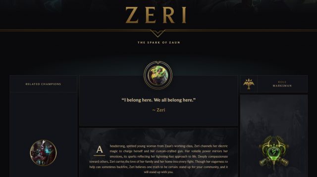 [游戏资讯] 祖安火花Zeri：背景故事简介，相关英雄艾克 NGA玩家社区