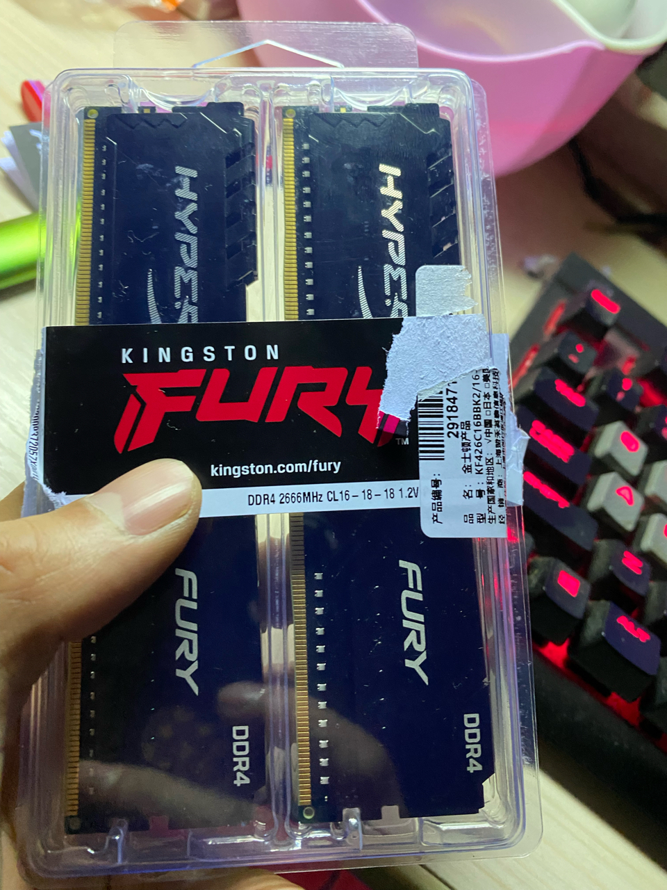 金士顿，骇客神条4*2。2666. ddr4 NGA玩家社区