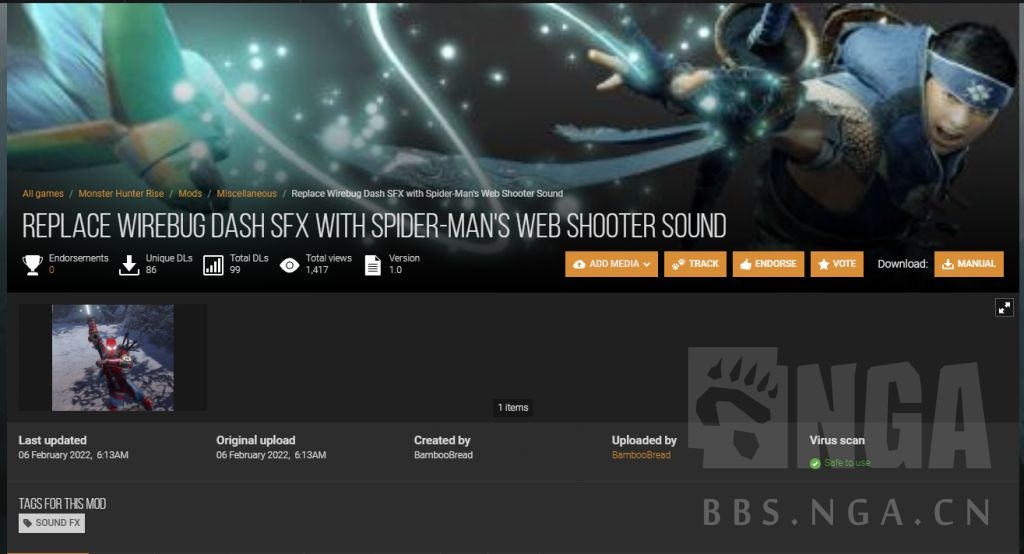 [RISE] [怪猎MOD速报]MHrise 功能MOD专场 NGA玩家社区