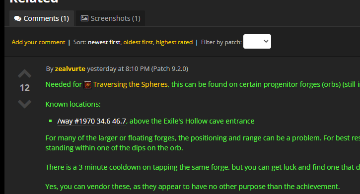 [PTR] 9.2 横越诸球成就攻略 NGA玩家社区