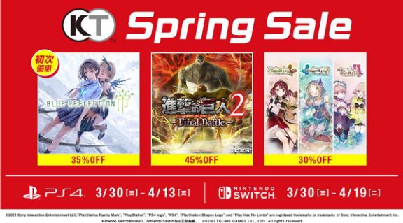 KOEI TECMO'Spring Sale'开跑！ ～人气游戏最低2.5折起！～ NGA玩家社区