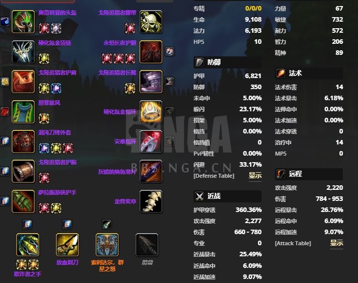 [搬运] [装备讨论] P5 兽王猎 BIS 列表 NGA玩家社区