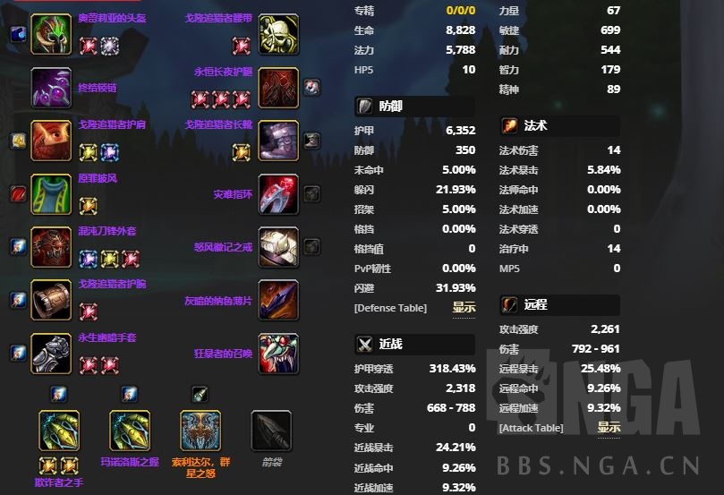 [搬运] [装备讨论] P5 兽王猎 BIS 列表 NGA玩家社区