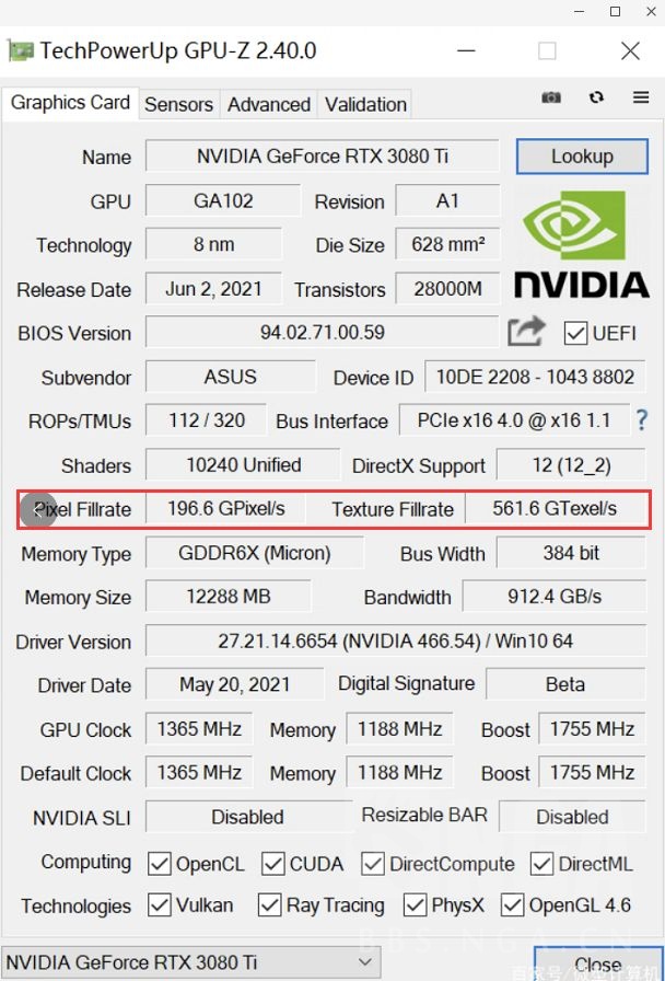 [硬件求助] 请问这张显卡的GPUZ显示是正常的吗？ NGA玩家社区
