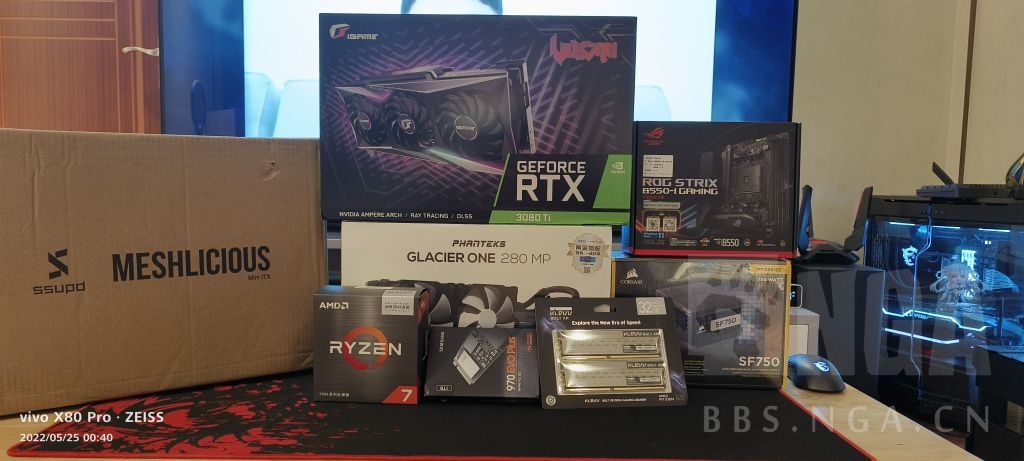 七奶机它来了，618已经结束了！美味网版itx办公机作业，5800x3d+3080ti火神 178