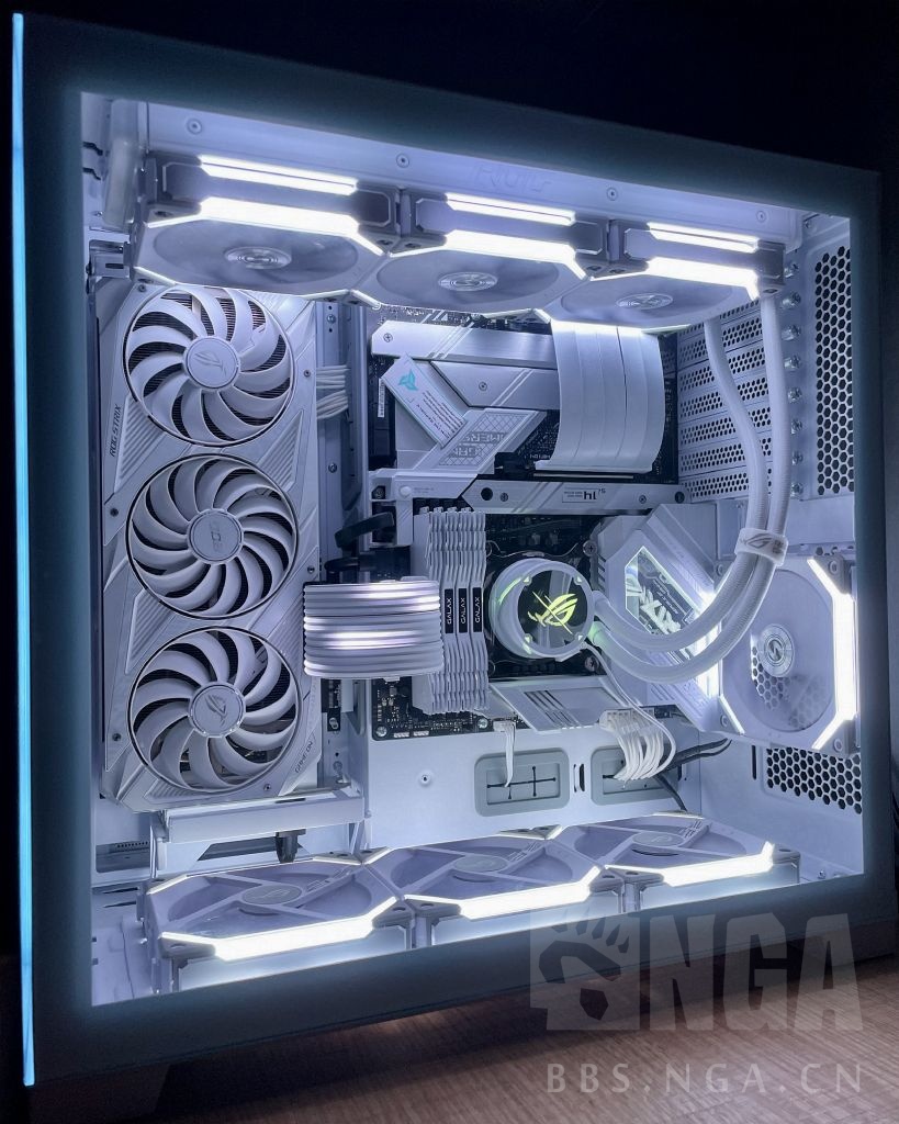 O11D EVO 装机各终极方案，显卡吊装·右侧透！解决各种疑难杂症:积木风扇灯光同步主板不用控制盒！ NGA玩家社区