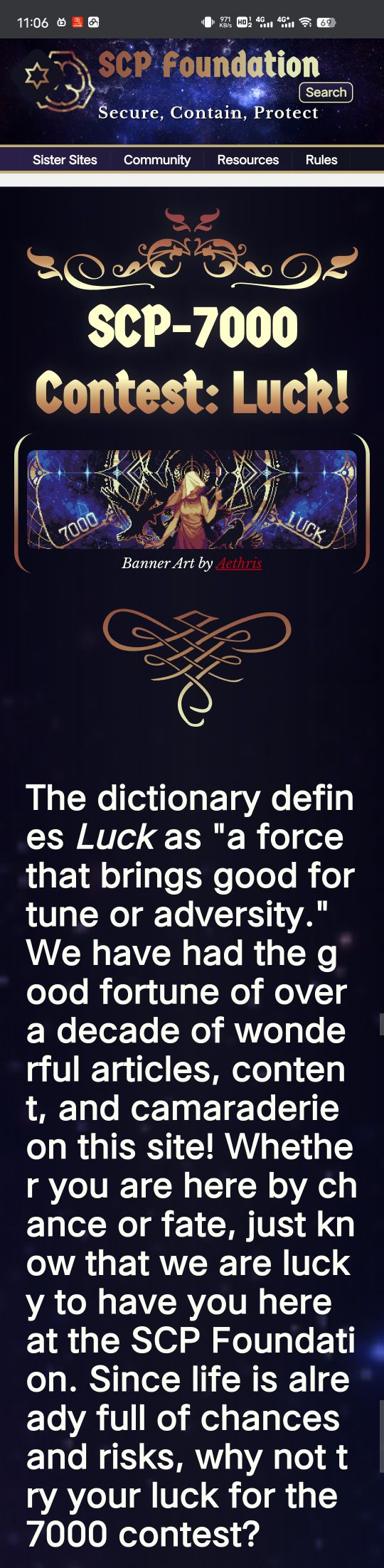 话说SCP-7000竞赛开始了啊 NGA玩家社区