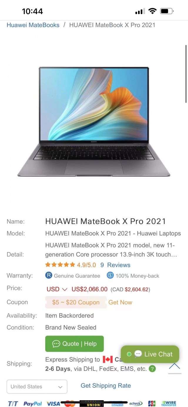 笔记本.二手华为 matebook x pro 2021 ?7500 NGA玩家社区