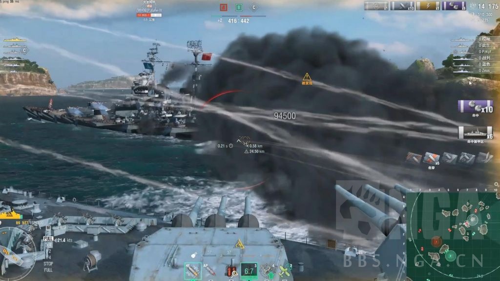 [WoWS视频]菜鸡开着老佛爷，超机动震惊大克 NGA玩家社区