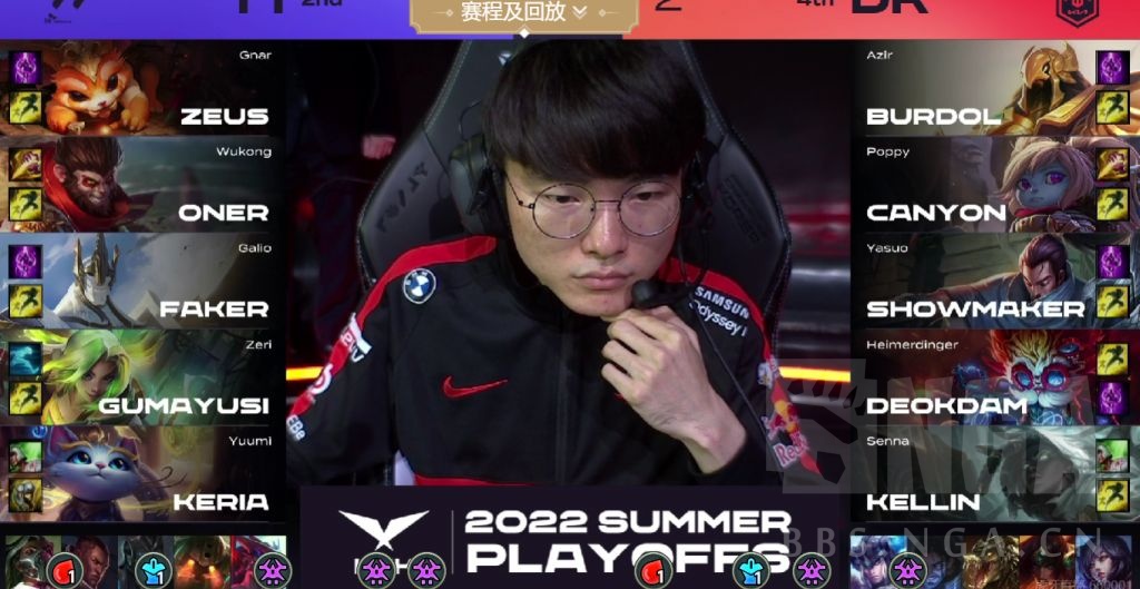 [外赛区赛事] 报！DK2：2T1时，第五局生死局，DK选出上单沙皇中单亚索AD大发明家！ NGA玩家社区