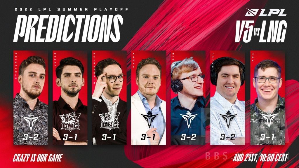 [本赛区赛事]今天预测v5还是lng NGA玩家社区