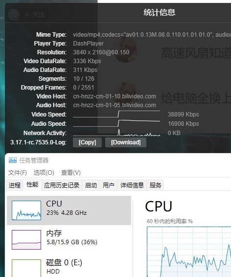 看个B站4K，CPU直接吃满怎么回事？ 178