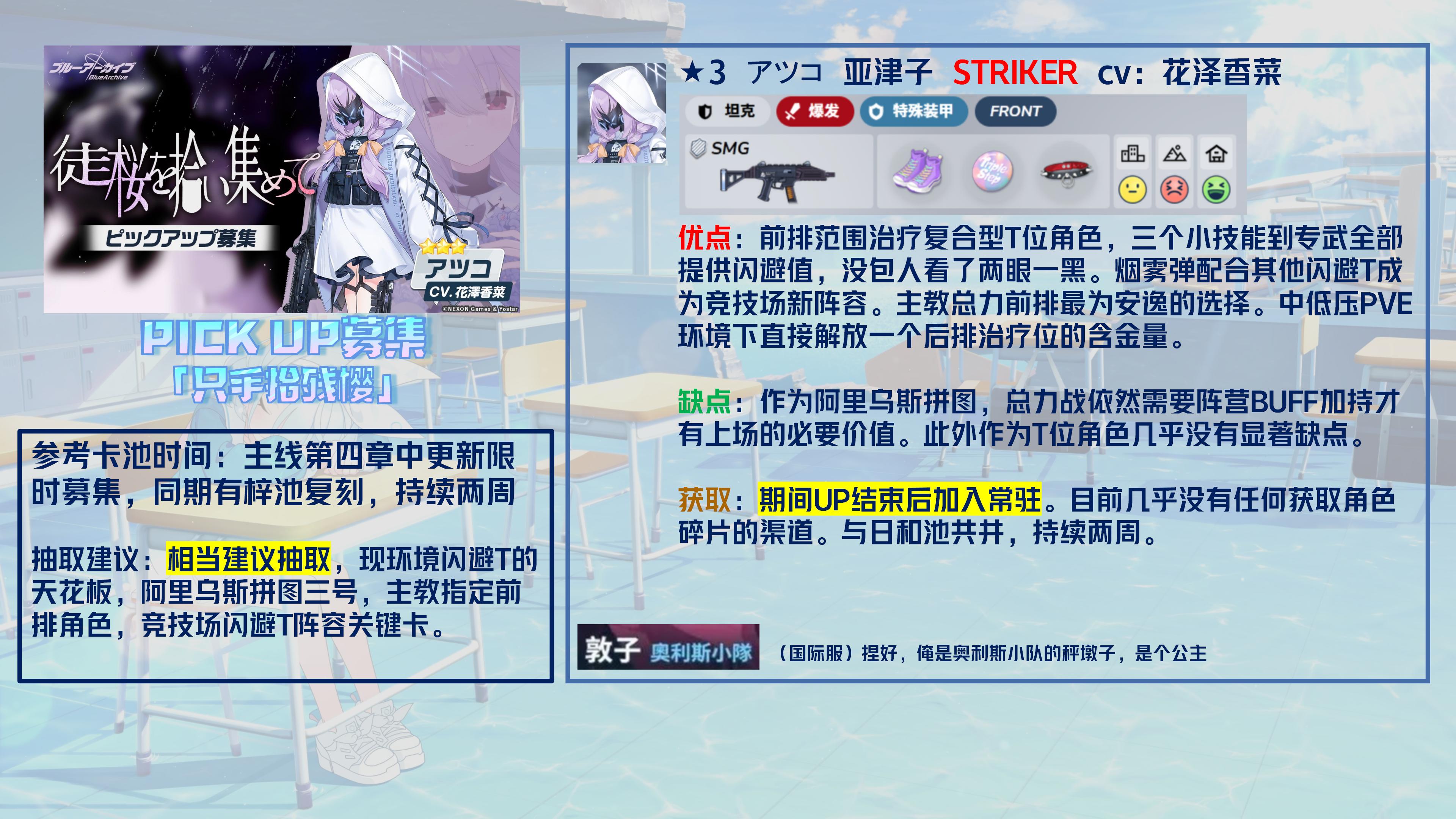 [国际服抽卡建议]碧蓝档案千里眼一览·叁 (从一周年后开始，截至水大叔FES) 178