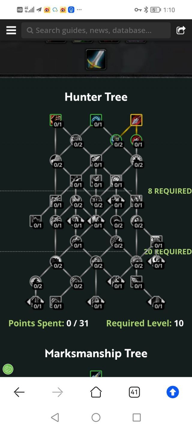 [猎人][10_0 Alpha]8月25日射击猎通用与专精天赋树改动与个人评价 NGA玩家社区