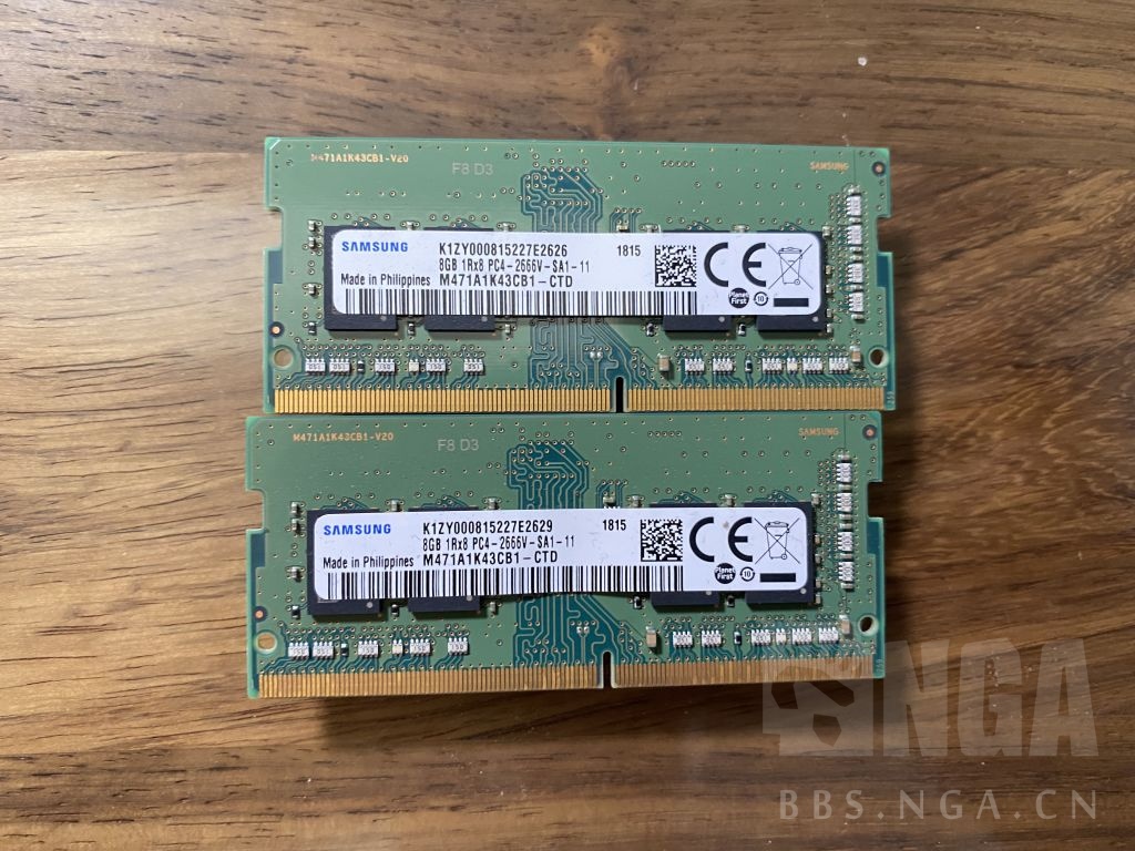 出笔记本内存条 三星 ddr4 8G*2 2666Hz NGA玩家社区