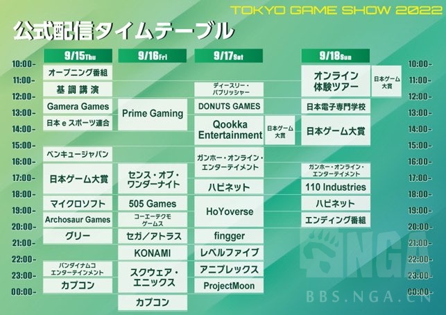 [消息搬运] TGS2022 已公布3.1前瞻时间 NGA玩家社区