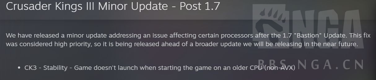 ck3又更新了个补丁，不知道是什么 NGA玩家社区
