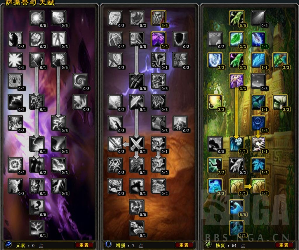 [元素PVP] [恢复PVP] WLK前夕奶萨/电萨战场指南(奶萨PVP天赋手法已更新) NGA玩家社区