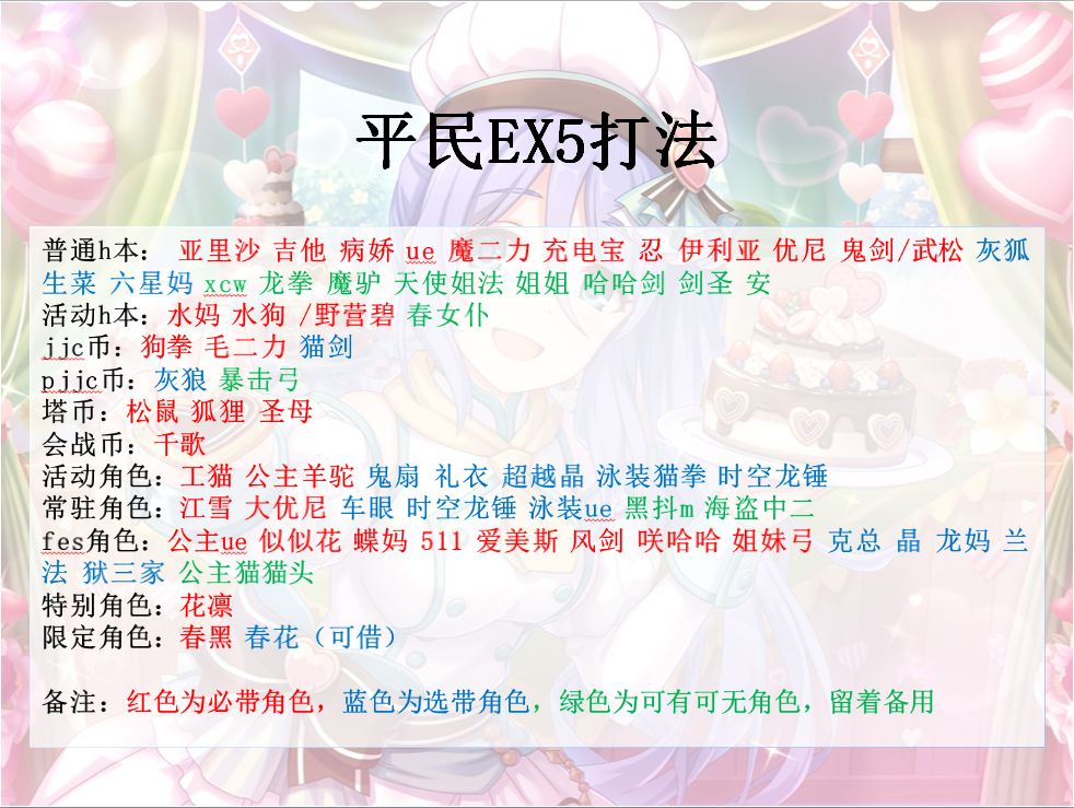 [日服讨论]平民流ex5打法，全set8刀，普通限定只需春黑(更新20分钟版本) NGA玩家社区