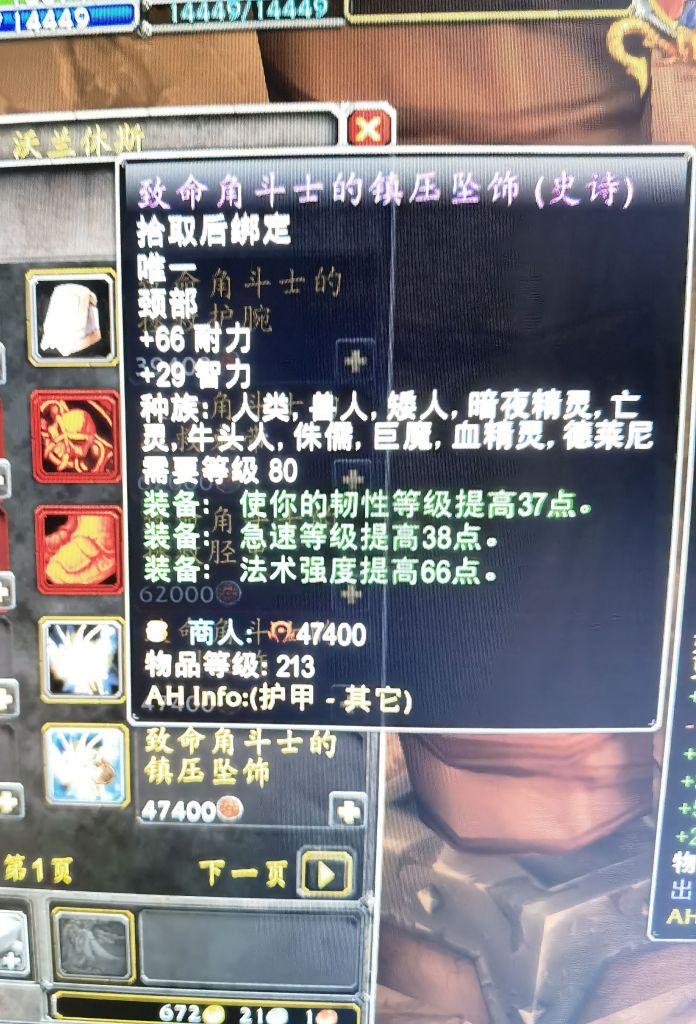 [PVP][80-神圣]奶骑竞技场装备选择 NGA玩家社区